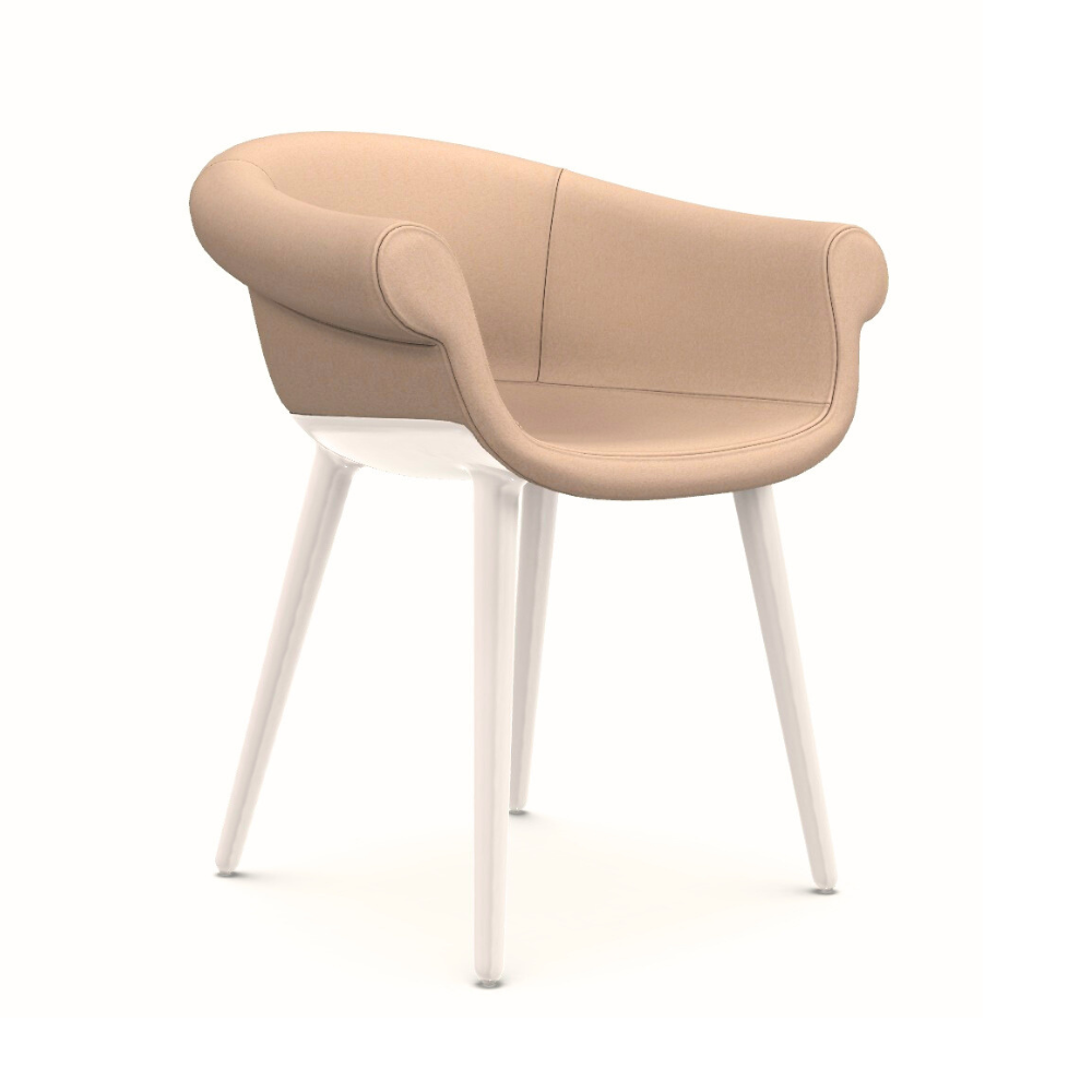 CYBORG LORD chair beige with a white base – Eye on Design