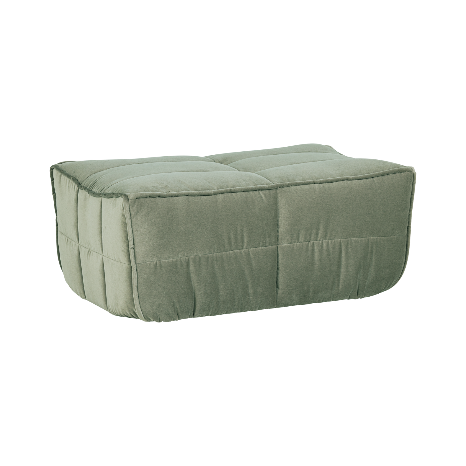 Puf aksamitny CLUSTER pistacjowy – Woood – Eye on Design