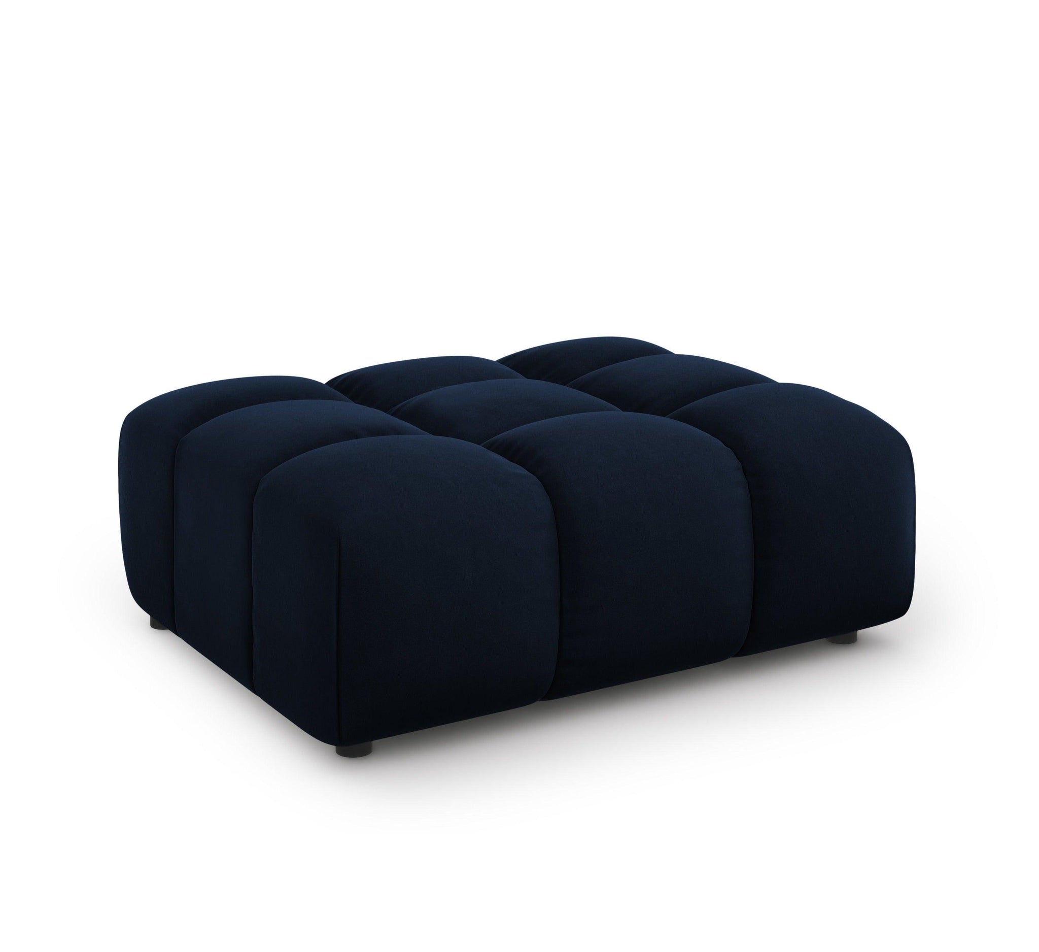Pouf velvety sky royal navy blue – Cosmopolitan Design – Eye on Design