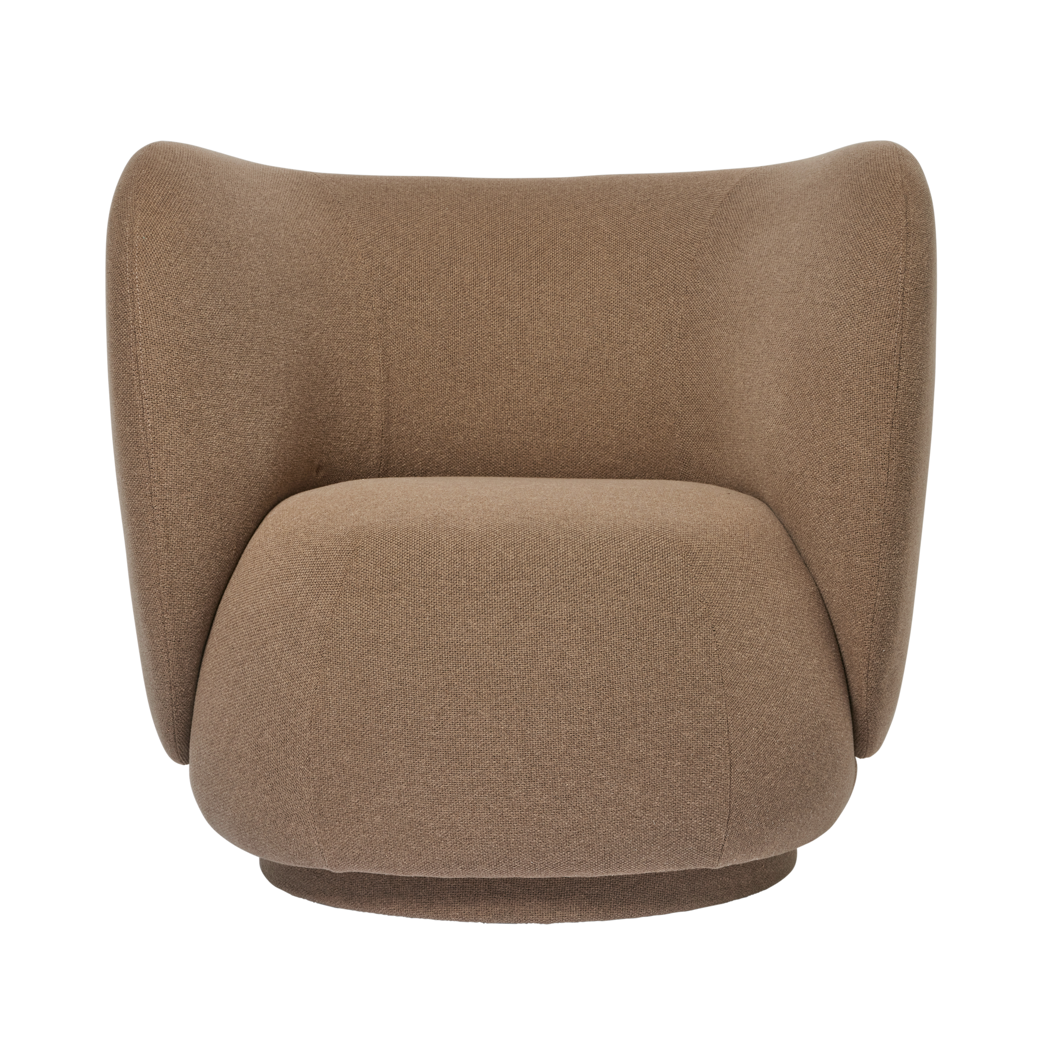 Fotel obrotowy RICO LOUNGE Autumn brązowy – ferm LIVING – Eye on Design