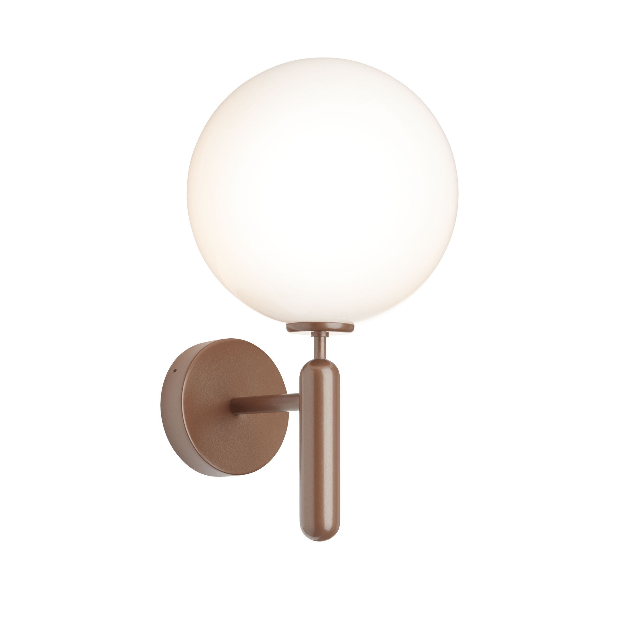 Lampa ścienna zewnętrzna MIIRA ciemnobrązowy z opalowym szkłem – Nuura ...