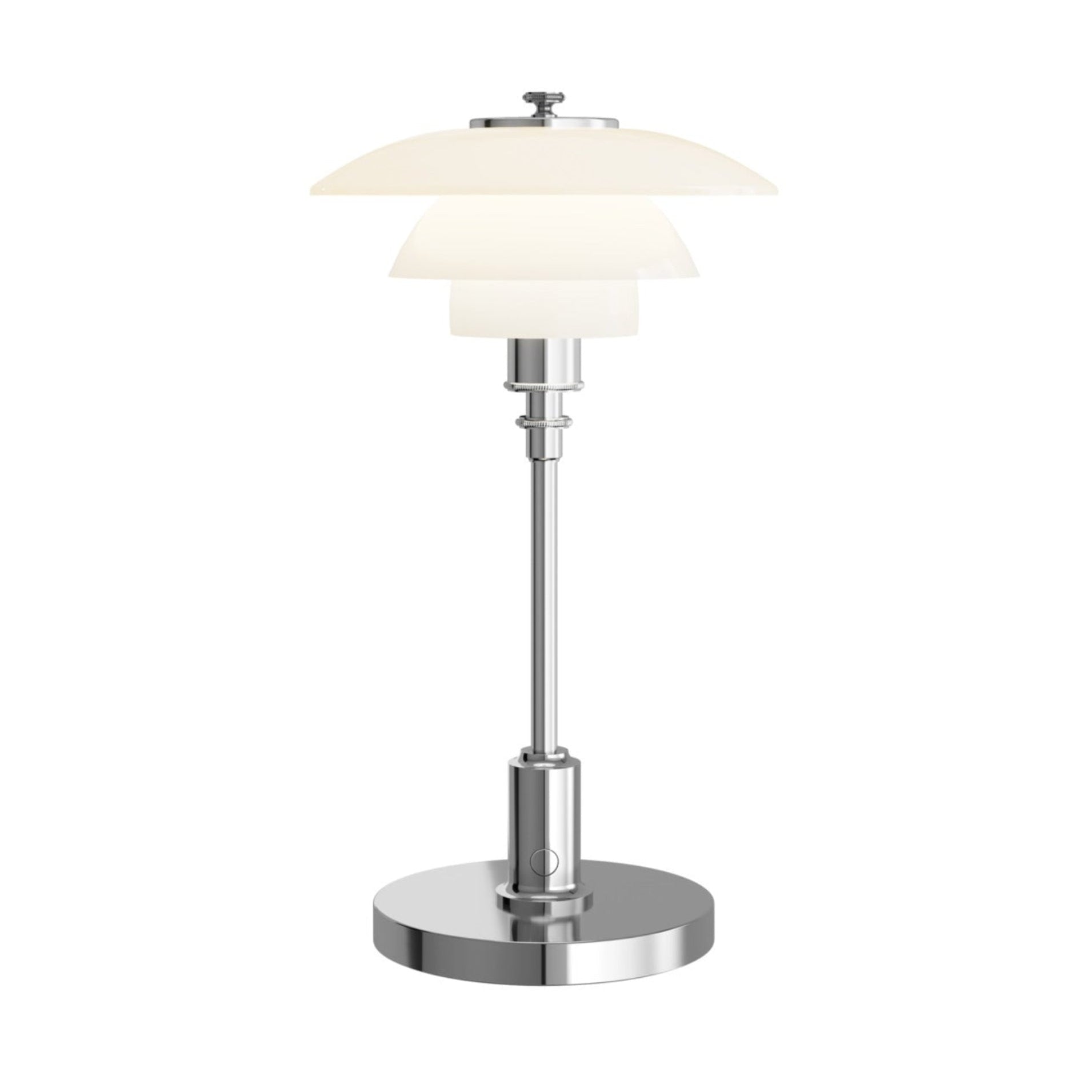 Lampa przenośna PH 1/1 biały z chromowaną podstawą – Louis Poulsen ...