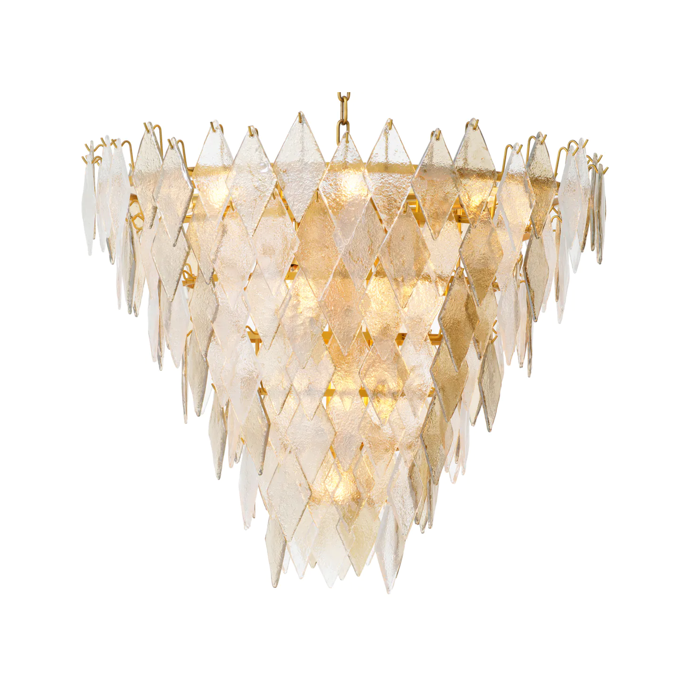 Rhombus chandelier transparent glass – Eye on Design