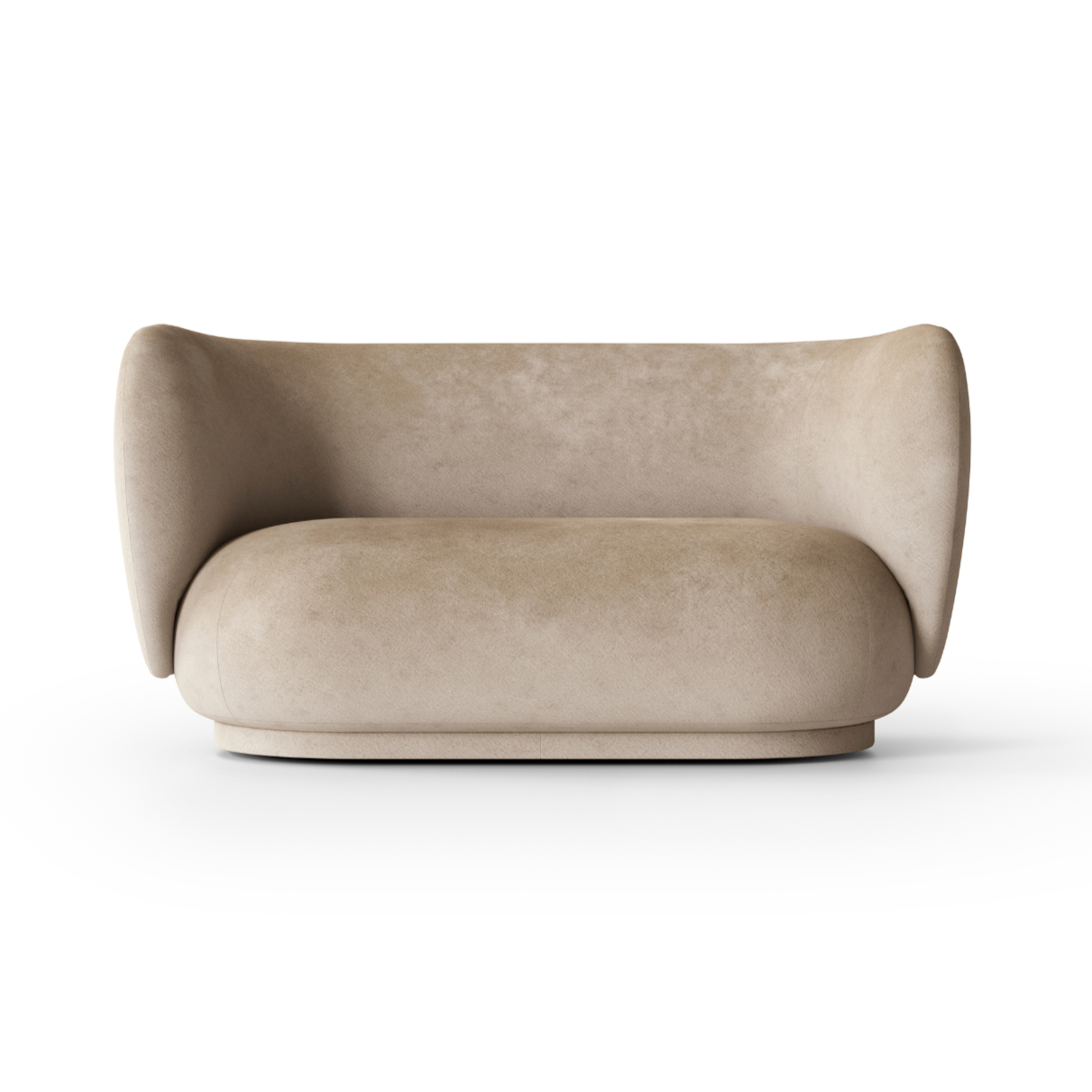 Sofa 2-osobowa RICO Faded Velvet piaskowy – ferm LIVING – Eye on Design