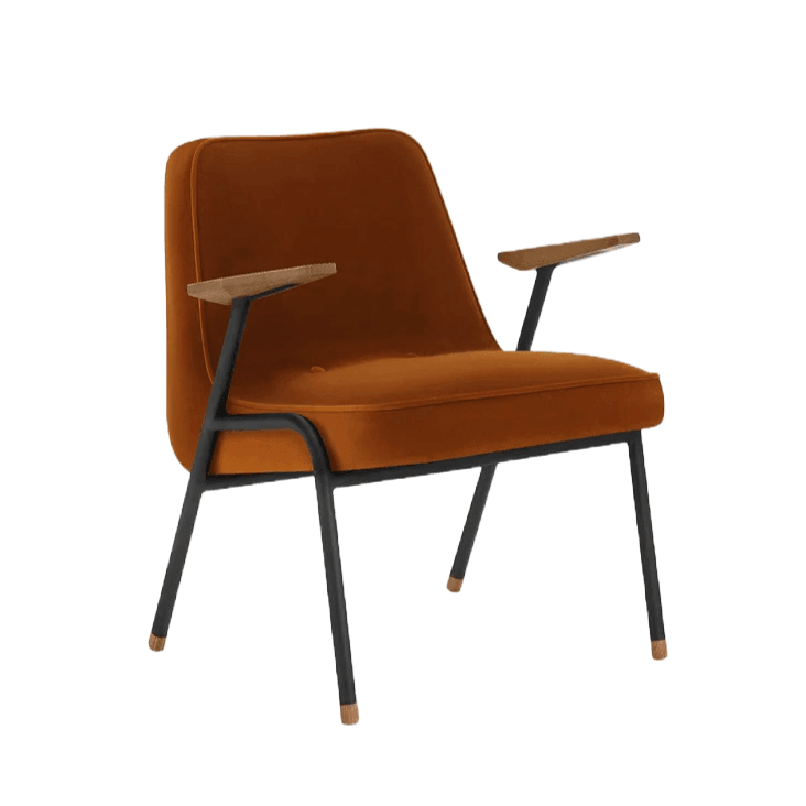 Fotel 366 METAL czerwony w tkaninie Velvet Sierra – 366 concept – Eye ...
