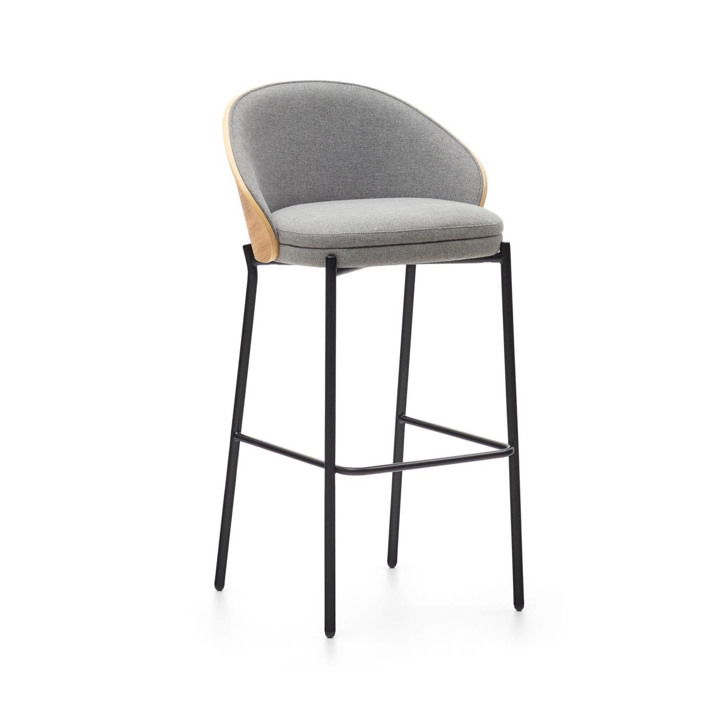 Eama light gray bar chair with ash finish – Kave Home – Eye on Design