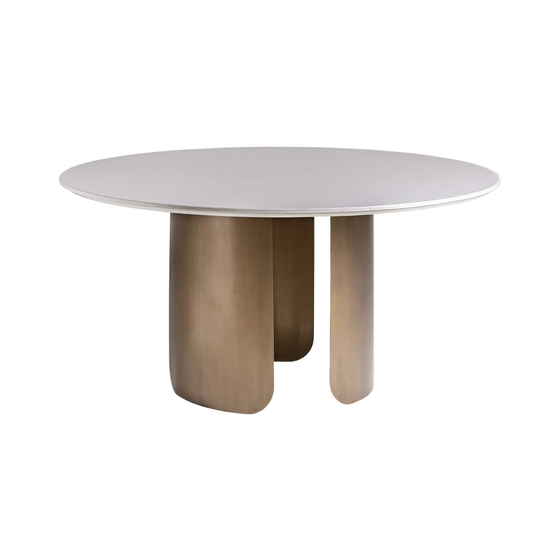 VIMPERK Round Table with Porcelain Top and Gold Base – Vical – Eye on ...