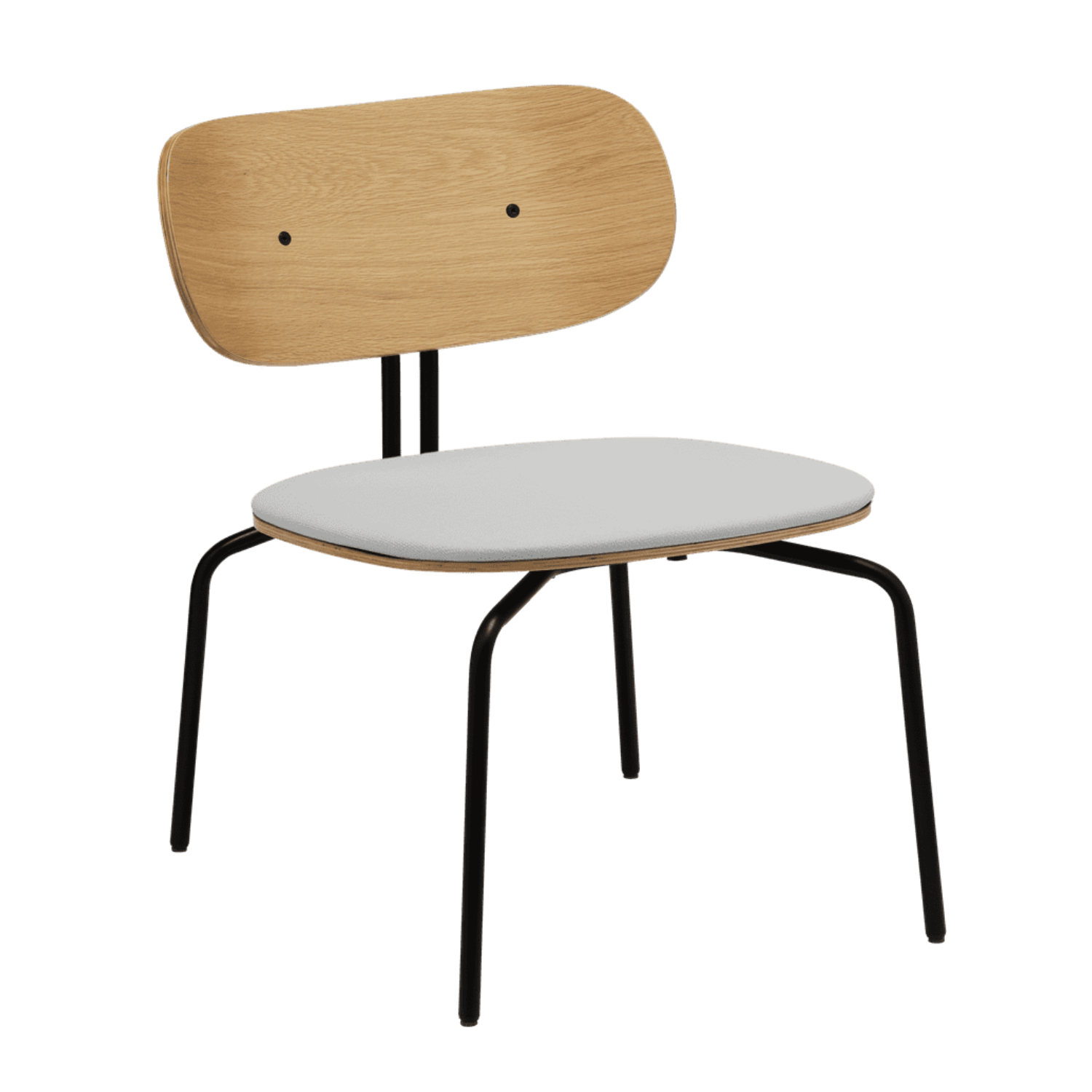 Fotel CURIOUS baby blue z czarną podstawą – Umage – Eye on Design