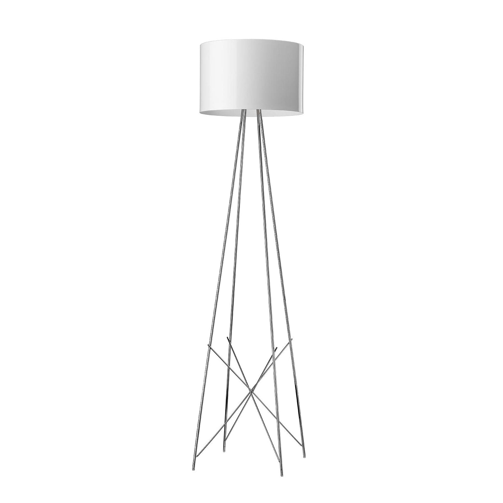 Lampa podłogowa RAY biały z metalową podstawą – Flos – Eye on Design