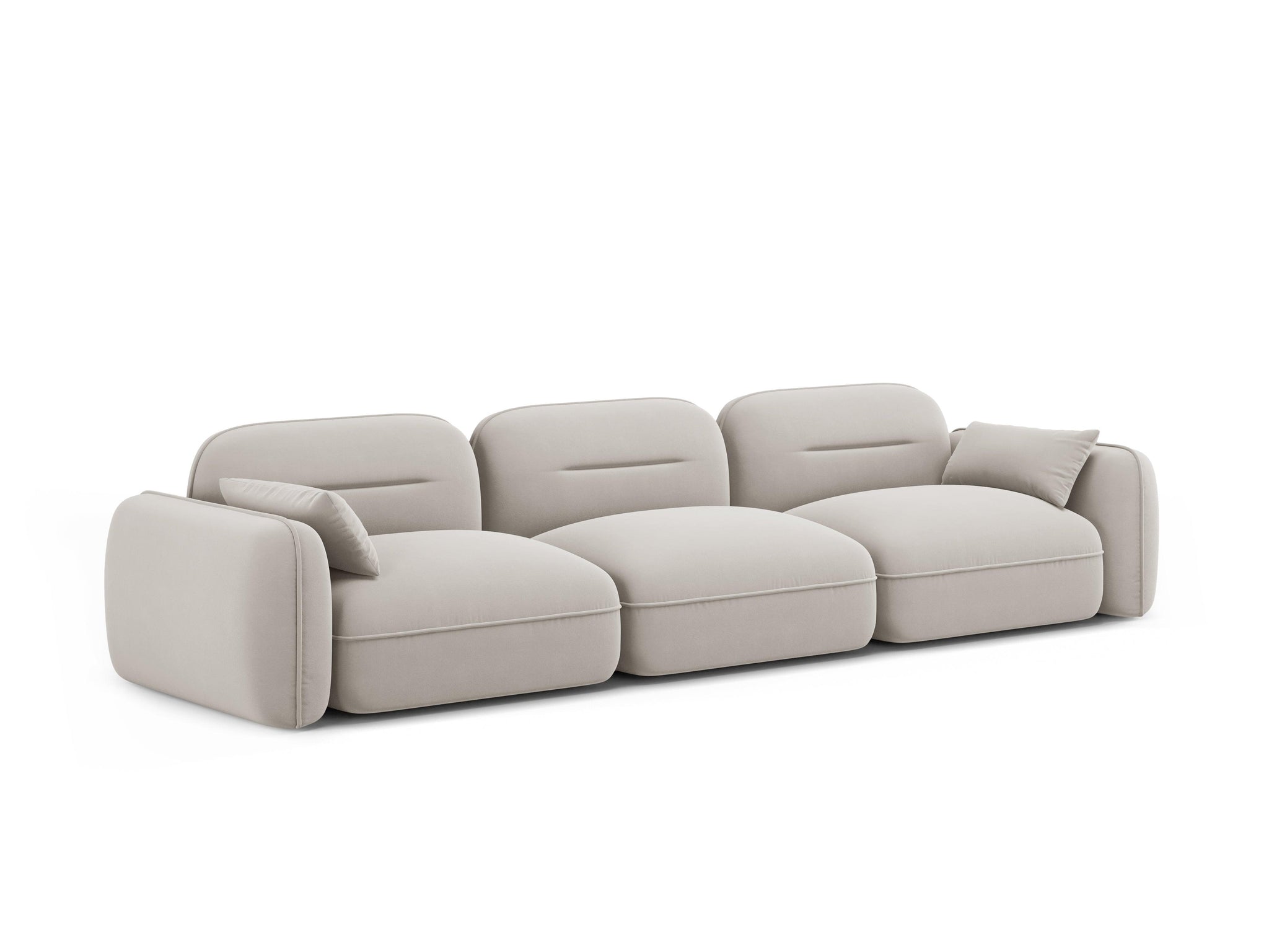 Velvet sofa 4-person Sydney ivory – Cosmopolitan Design – Eye on Design