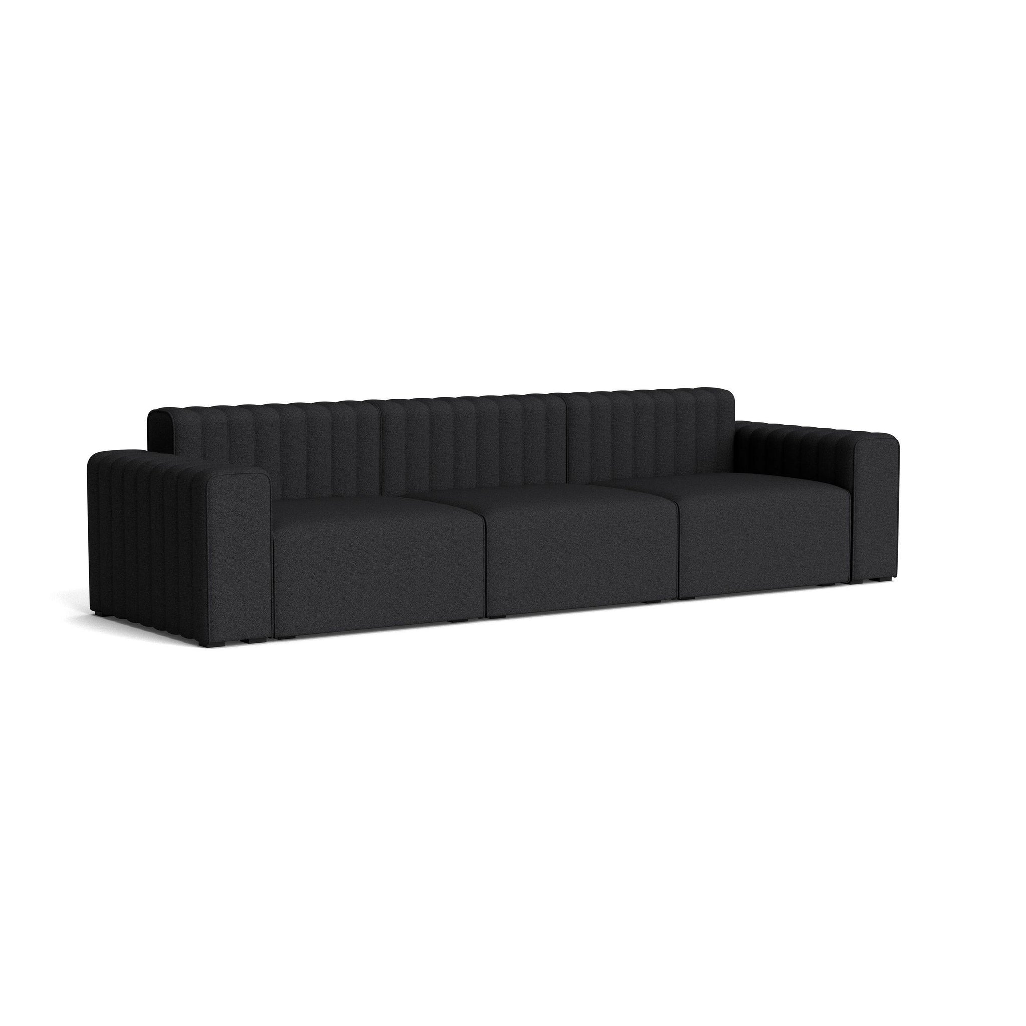 Modular sofa 3-seater Riff Boucle dark brown – NORR11 – Eye on Design