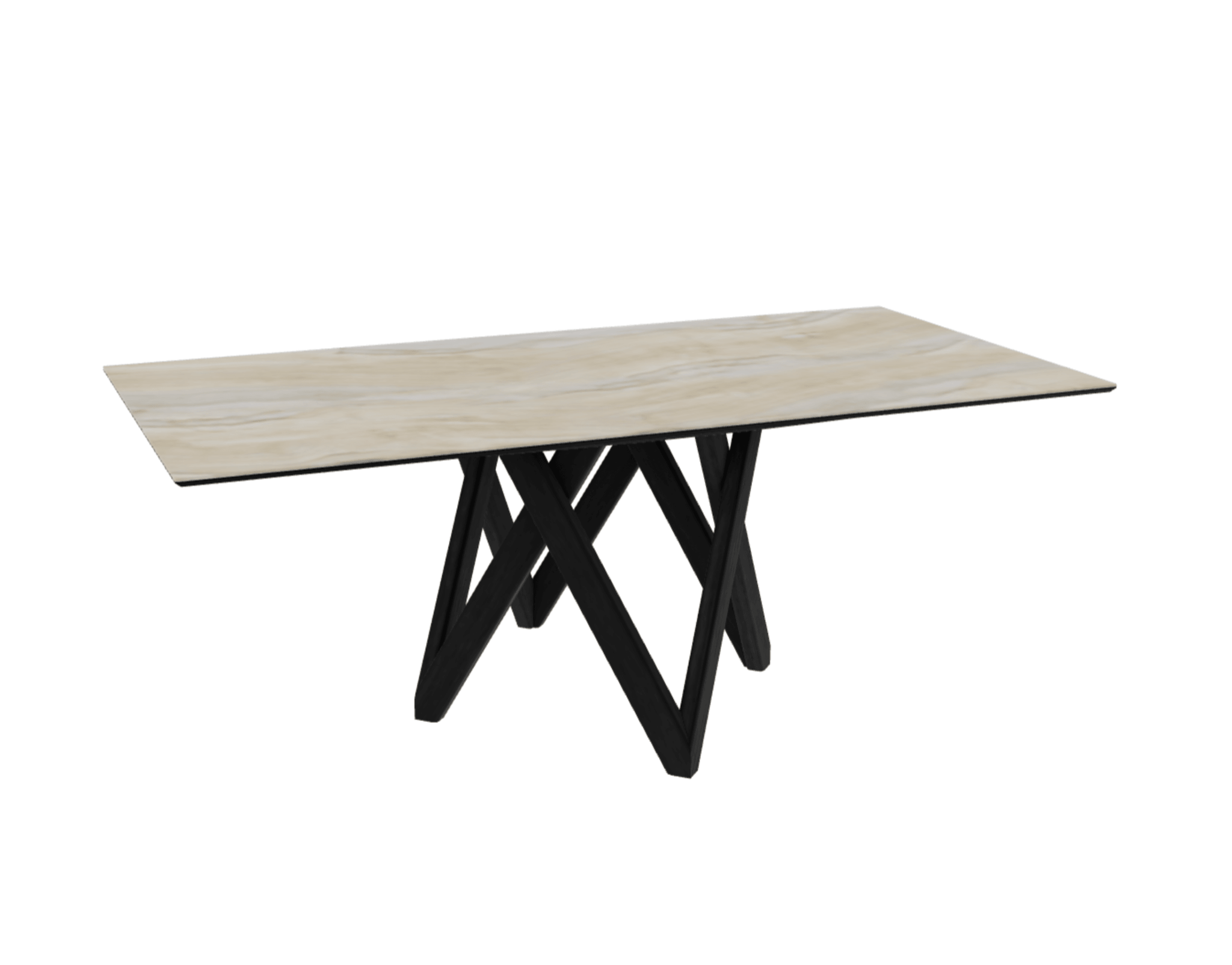 Cartesio sandy marble with a wooden base – Calligaris – Eye on Design