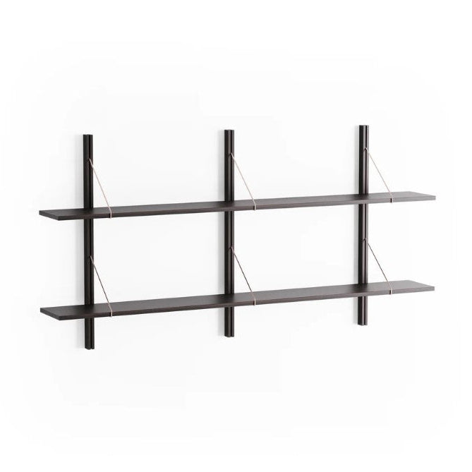 Wall shelf RODD DUO ebony oak wood [Agata] [Amelia spr] – Eye on Design