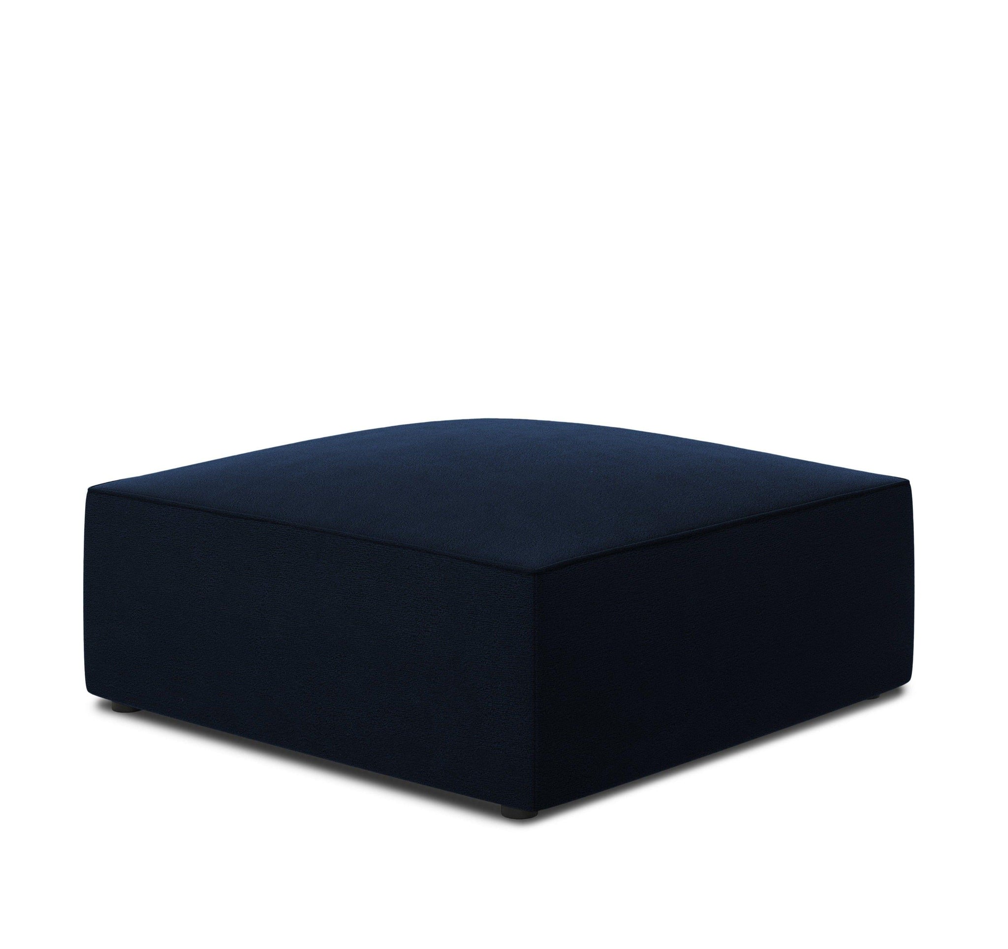 Pouf velvety ruby royal navy blue – Micadoni – Eye on Design